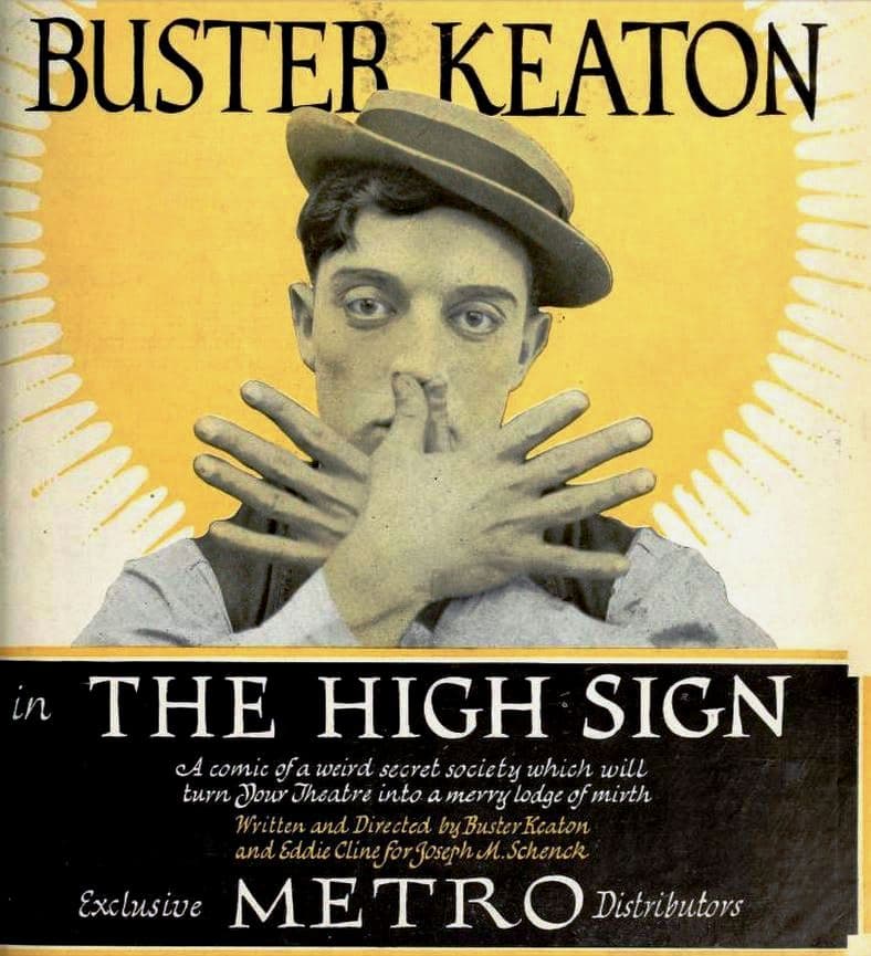 The High Sign, 1921 comedy film starring Buster Keaton - Public Domain ...