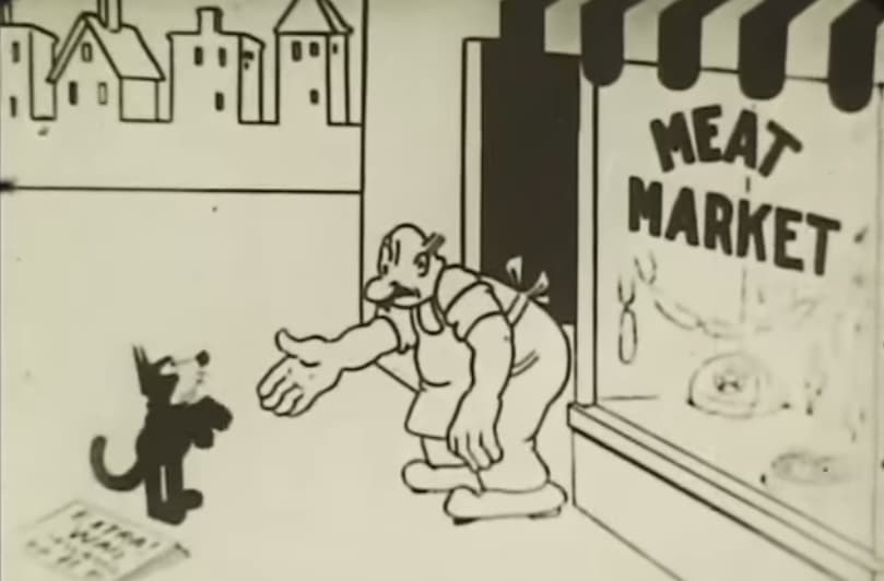 Cartoon: The inventor, 1922 starring Felix the Cat - Public Domain Movies