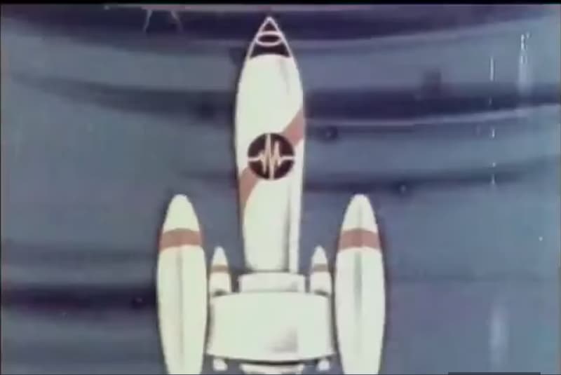 Cartoon: Building an Island Base, 1957 - Colonel Bleep - Public Domain ...