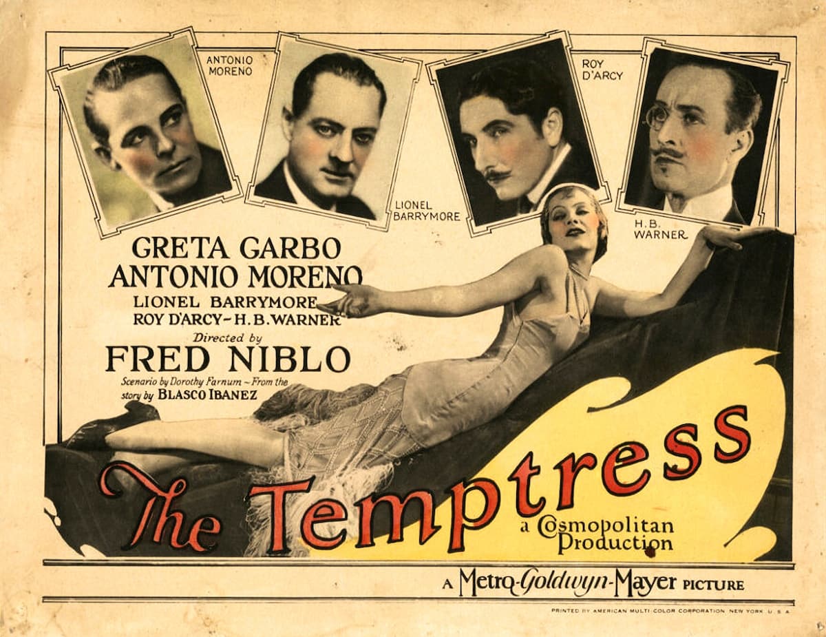 The Temptress, 1926 starring Greta Garbo - Public Domain Movies